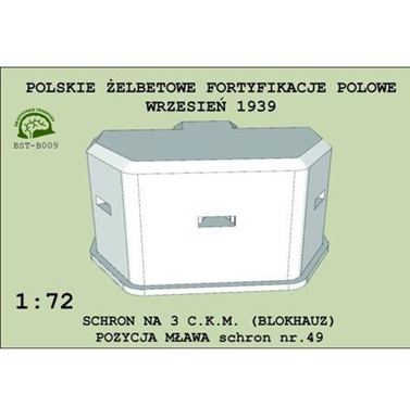 1:72 Polish Army Pillbox September 1939 Machine Gun Loop x 3