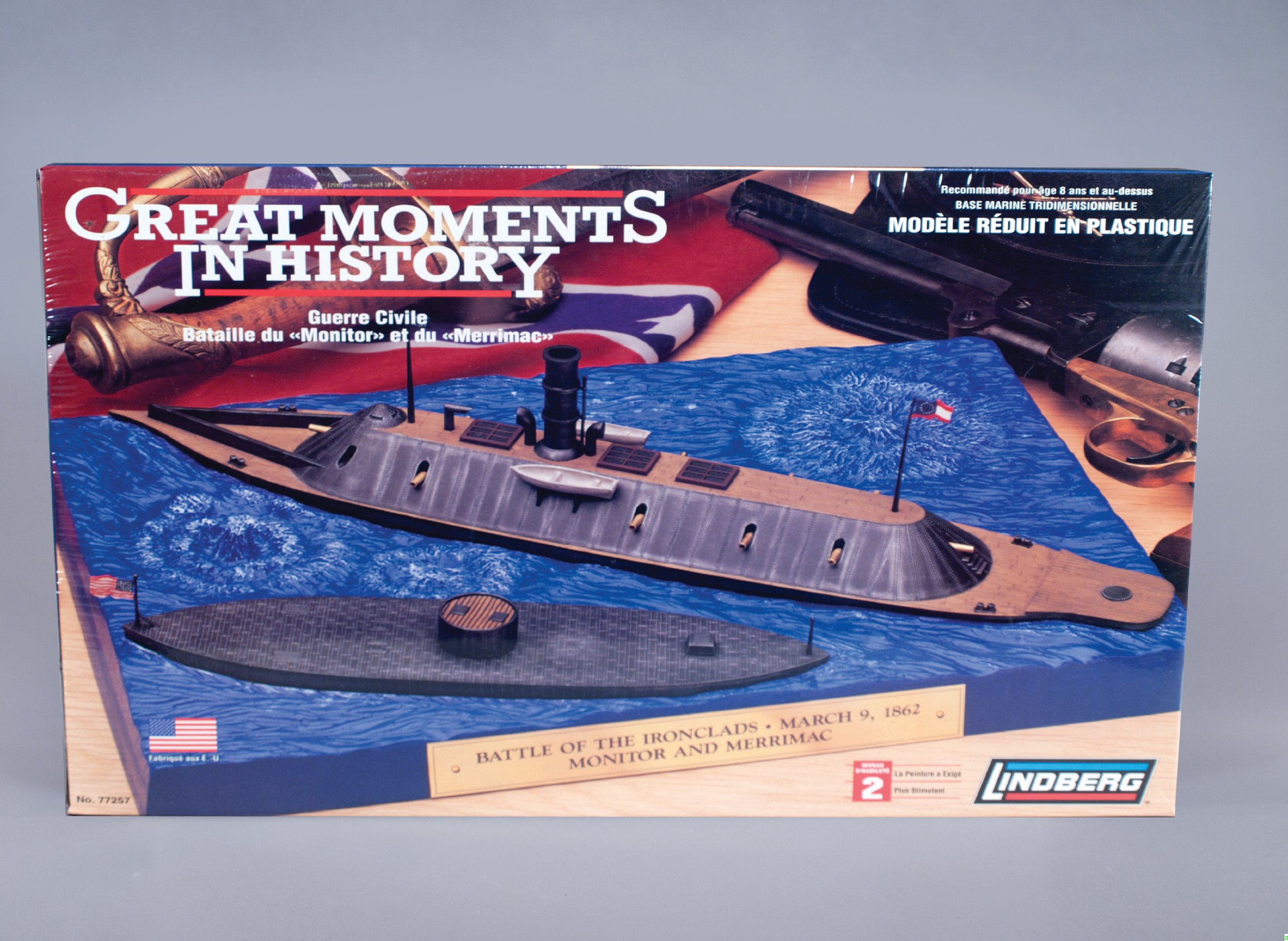 1:245 Great Moments in History Civil War Battle of the Monitor and Merrimac