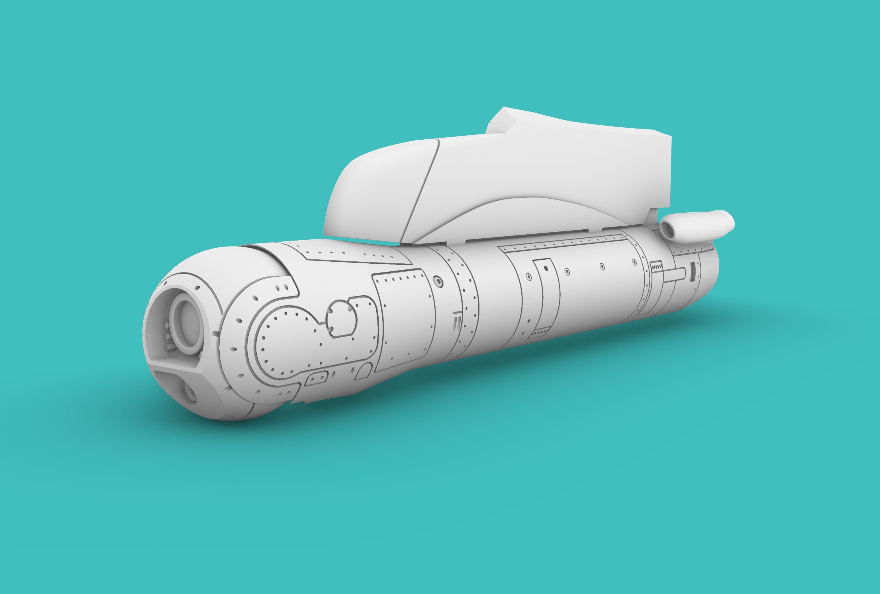 1:48 Damocles Targeting pod for Rafale with pylon