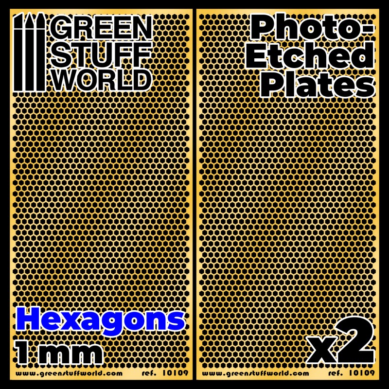 Photo-etched Plates - Large Hexagons