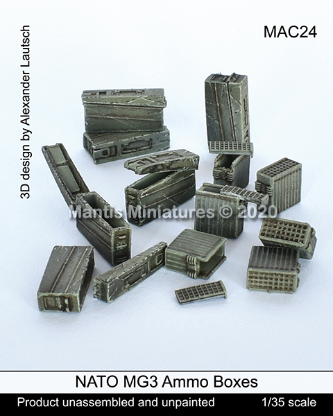 1:35 NATO MG3 Ammo Boxes