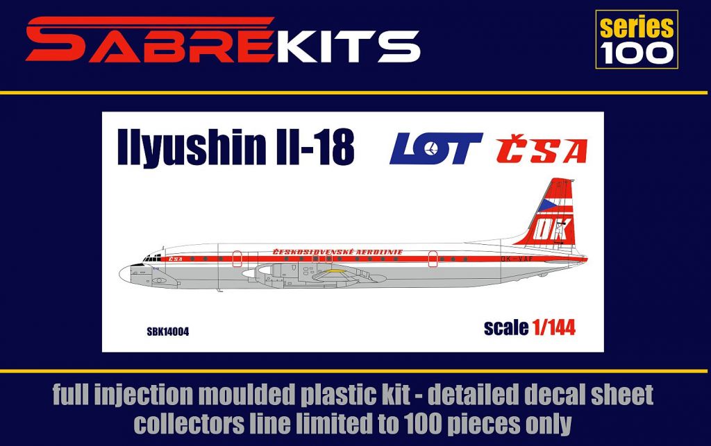1:144 IIyushin Il-18 ČSA LOT