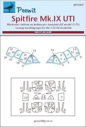 1:72 Spitfire Mk.IX UTI - pro modely AZ model