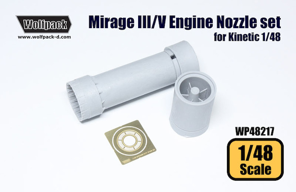 1:48 Mirage III/V SNECMA ATAR 9C Engine Nozzle set for Kinetic