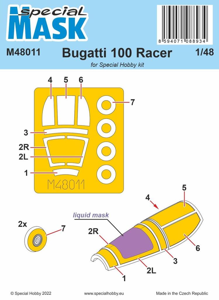 1:48 Bugatti 100 MASK