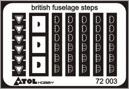 1:72 British fuselage steps