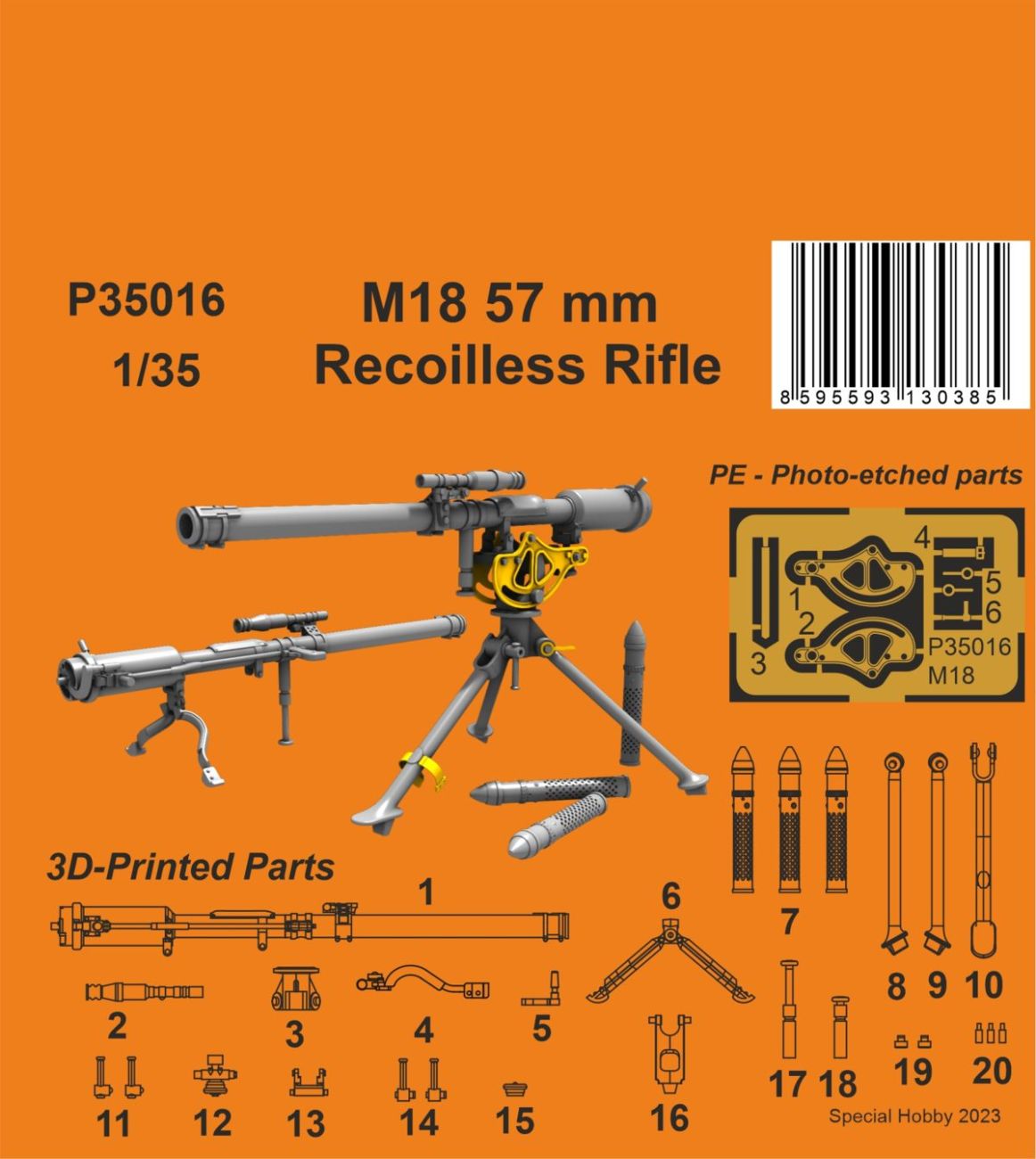 1:35 M18 57 mm Recoilless Rifle
