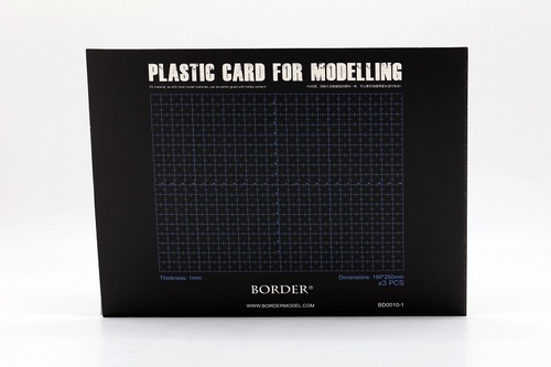 Plastic Card For Modelling 1mm (3 pcs.)