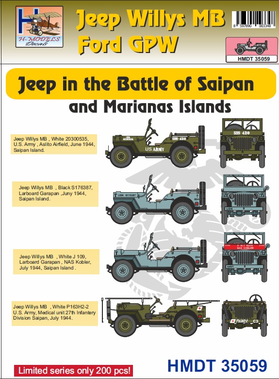 1:35 Jeep Willys MB Ford GPW - Jeep in the Battle of Saipan and ...