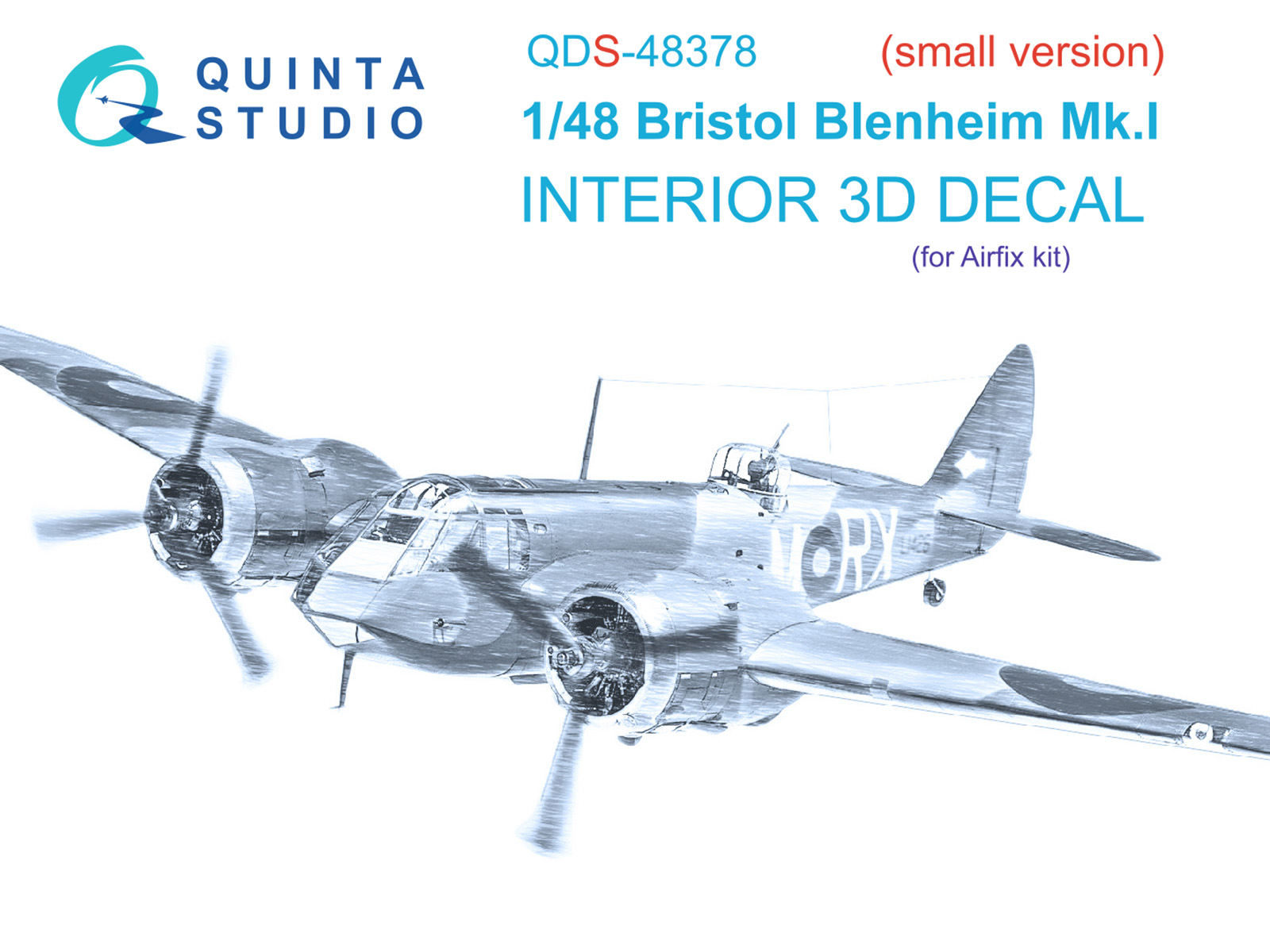 1:48 Bristol Blenheim Mk.I 3D-Printed & coloured Interior on decal ...