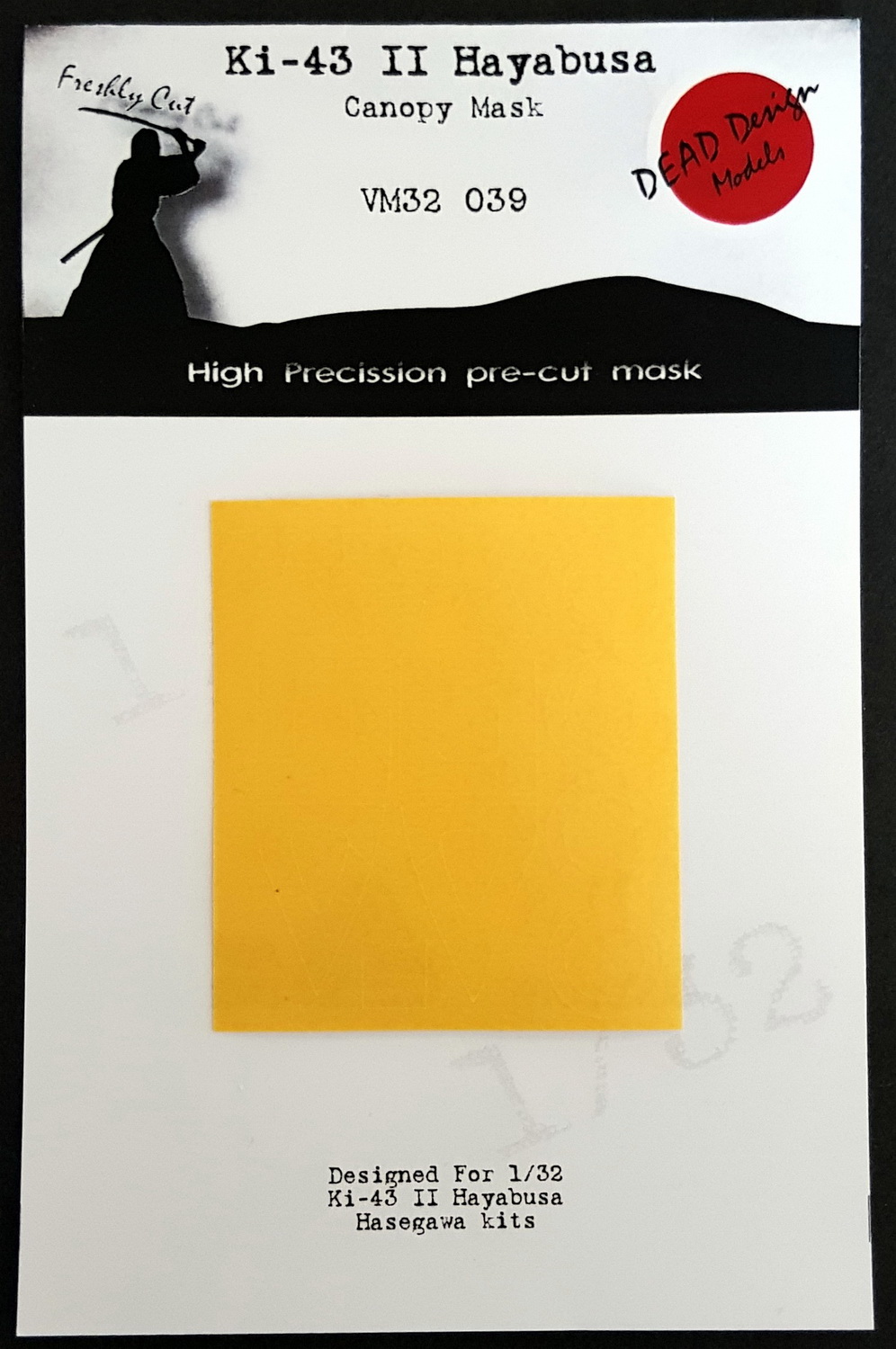 1:32 Nakajima Ki-43-II Hayabusa canopy masks