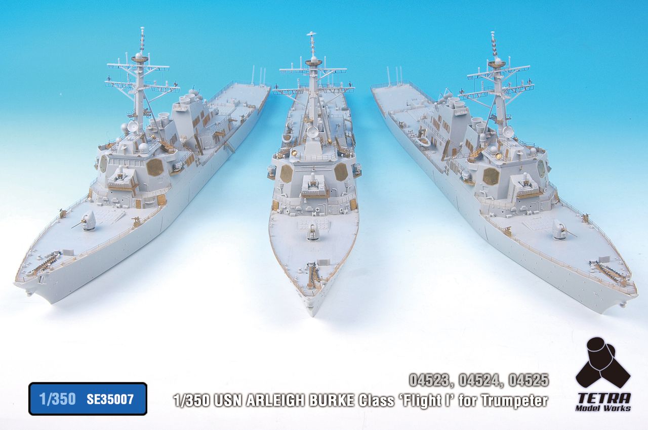 1/350 USN ARLEIGH BURKE Class ‘Flight I’ detail up set (for Trumpeter ...