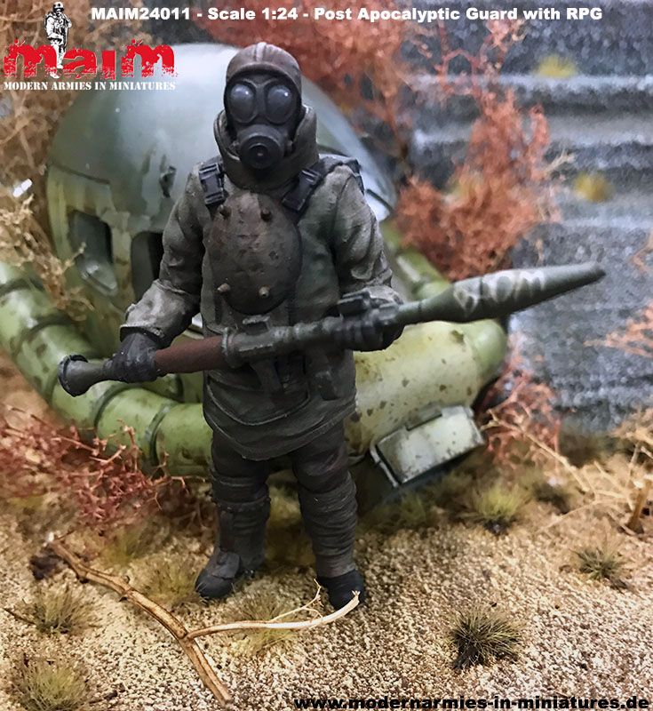 1:24 Post Apocalyptic Guard with RPG