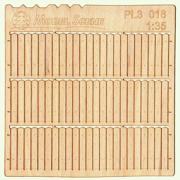 1:35 Prkenný plot nízký