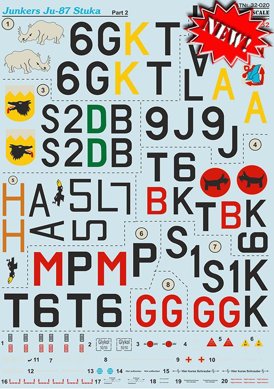 1:32 Junkers Ju-87 Stuka part 2 (wet decals)