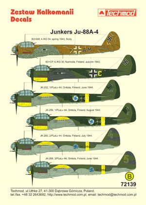 1:72 Junkers Ju 88A-4