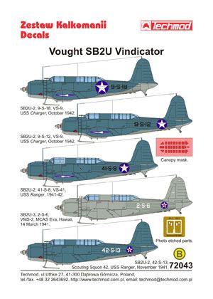 1:72 Vought SB2U Vindicator