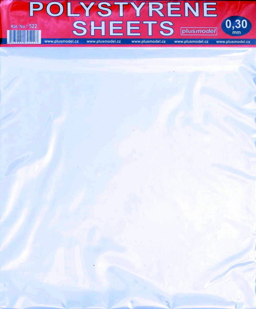 Polystyrene sheets 0,3 mm