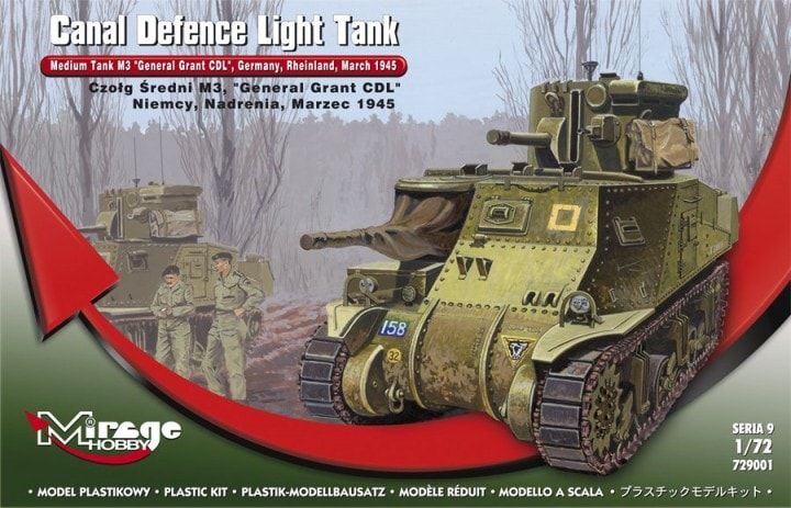 1:72 Medium Tank M3 'General Grant CDL' Canal Defence Light Tank