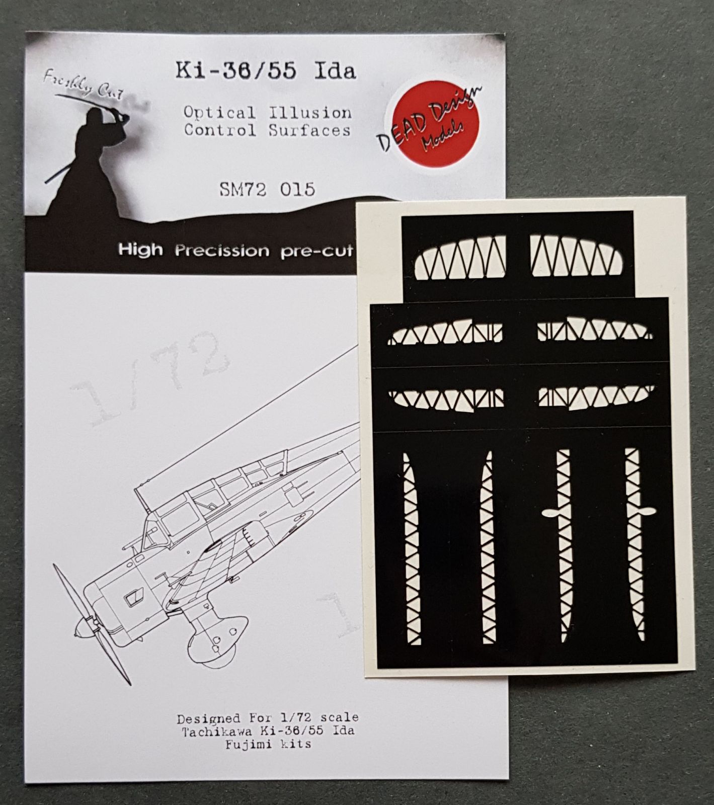 1:72 Tachikawa Ki-36 Ki-36 Ida Control Surfaces