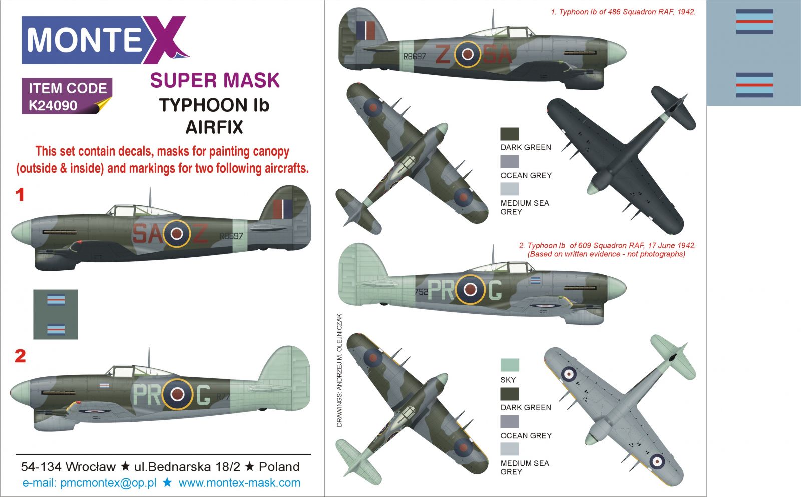 1:24 Hawker Typhoon Mk.Ib 'Car Door' version