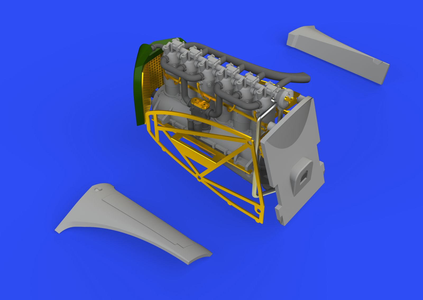 1:72 Fokker D.VII (OAW) engine/Mercedes D.III