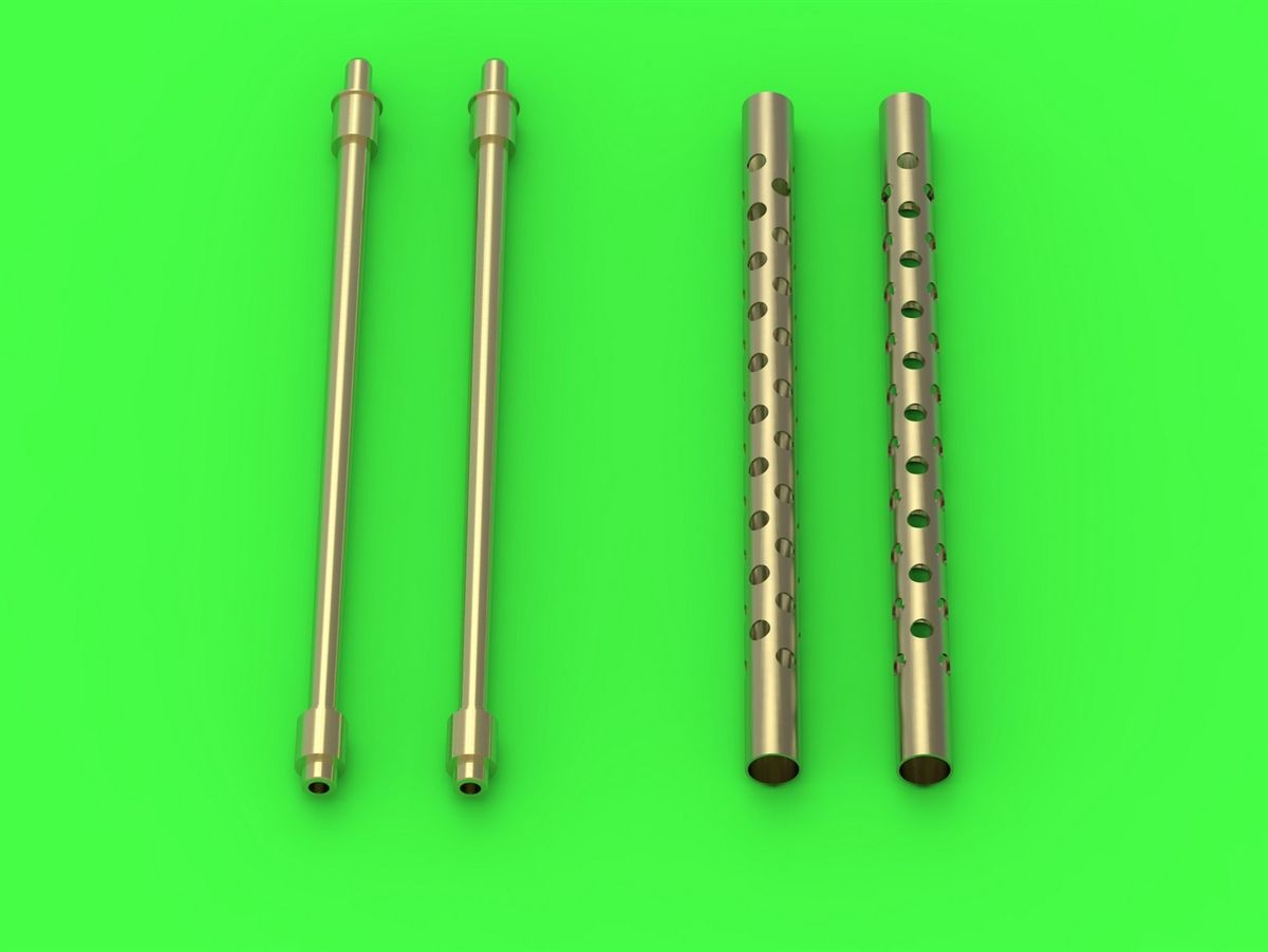 1:24 Browning M2 aircraft .50 caliber (12.7mm) barrels (2pcs)