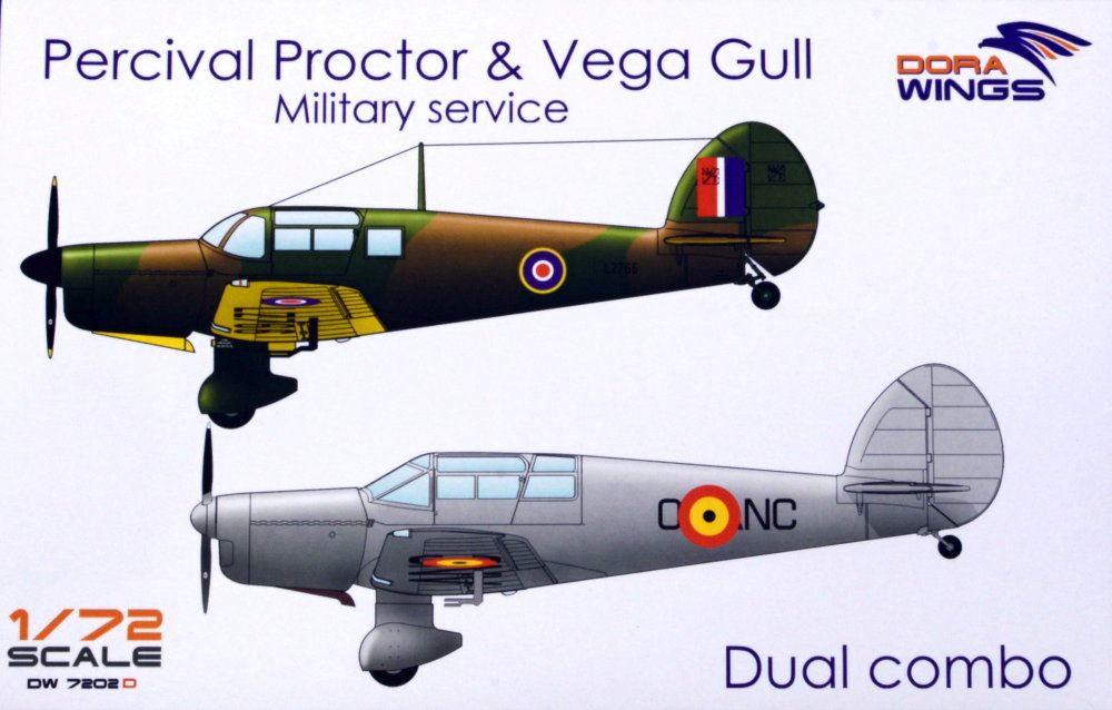 1:72 Percival Proctor & Vega Gull Military service