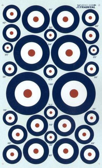 1:48 RAF National Insignia/Roundels A type.