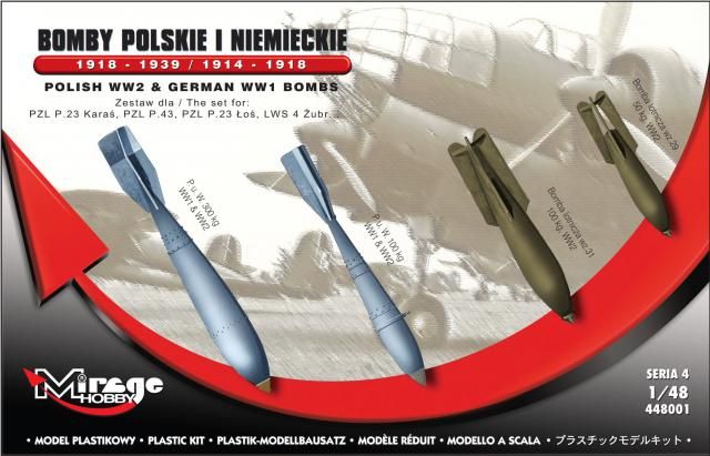 1:48 Polish WW2 & German WW1 bombs