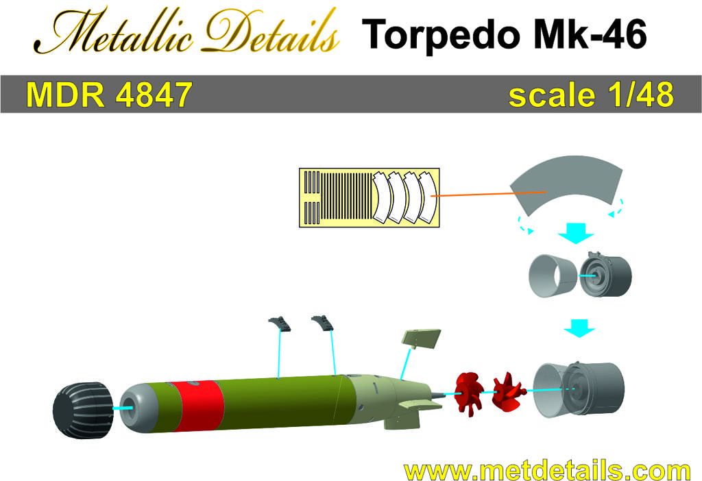 1 48 Torpedo Mk 46 X 2