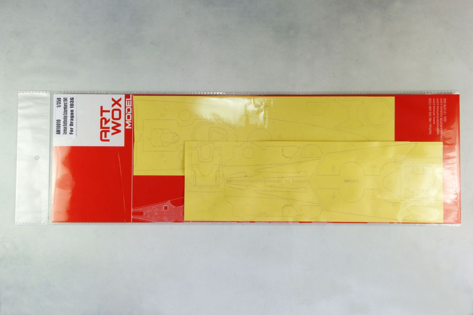 1:350 German Battleship Scharnhorst 1941 Deck Masking Sheet for Dragon 1036