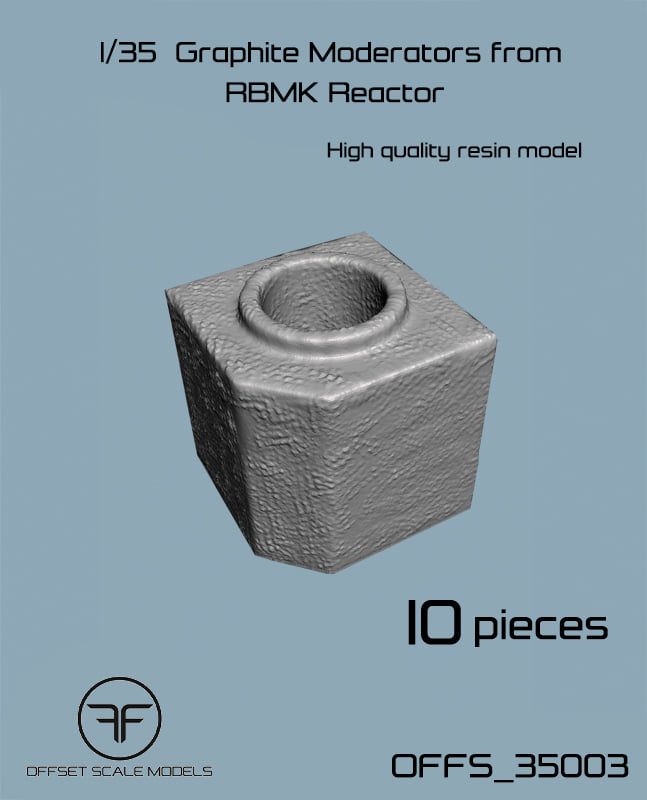 1:35 Graphite Moderators from RBMK Reactor