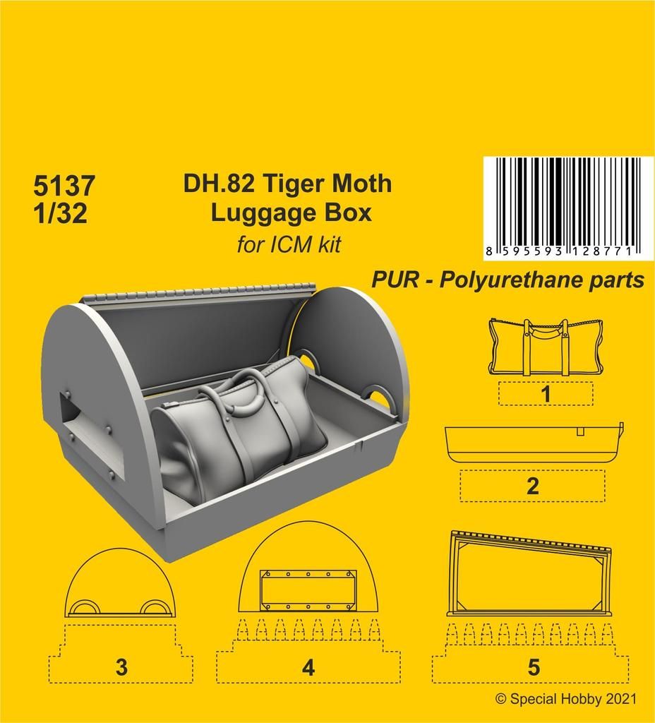 1:32 DH.82 Tiger Moth Luggage Box (ICM kit)