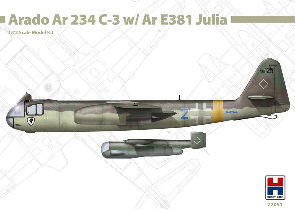 1:72 Arado Ar 234 C-3 w/ Ar E381 Julia