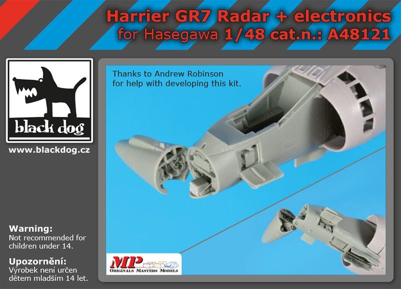 1:48 Bae Harrier GR-7 radar+electronics