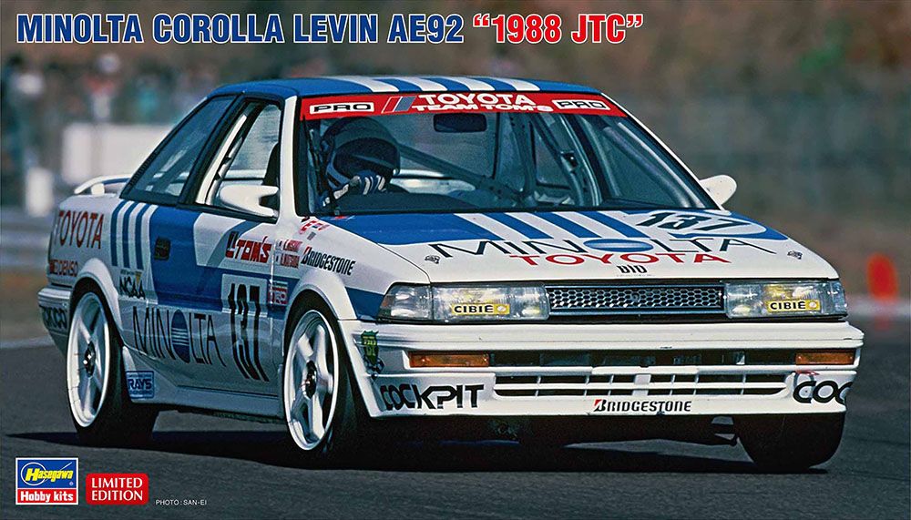 1:24 Minolta Corolla Levin AE92 "1988 JTC"