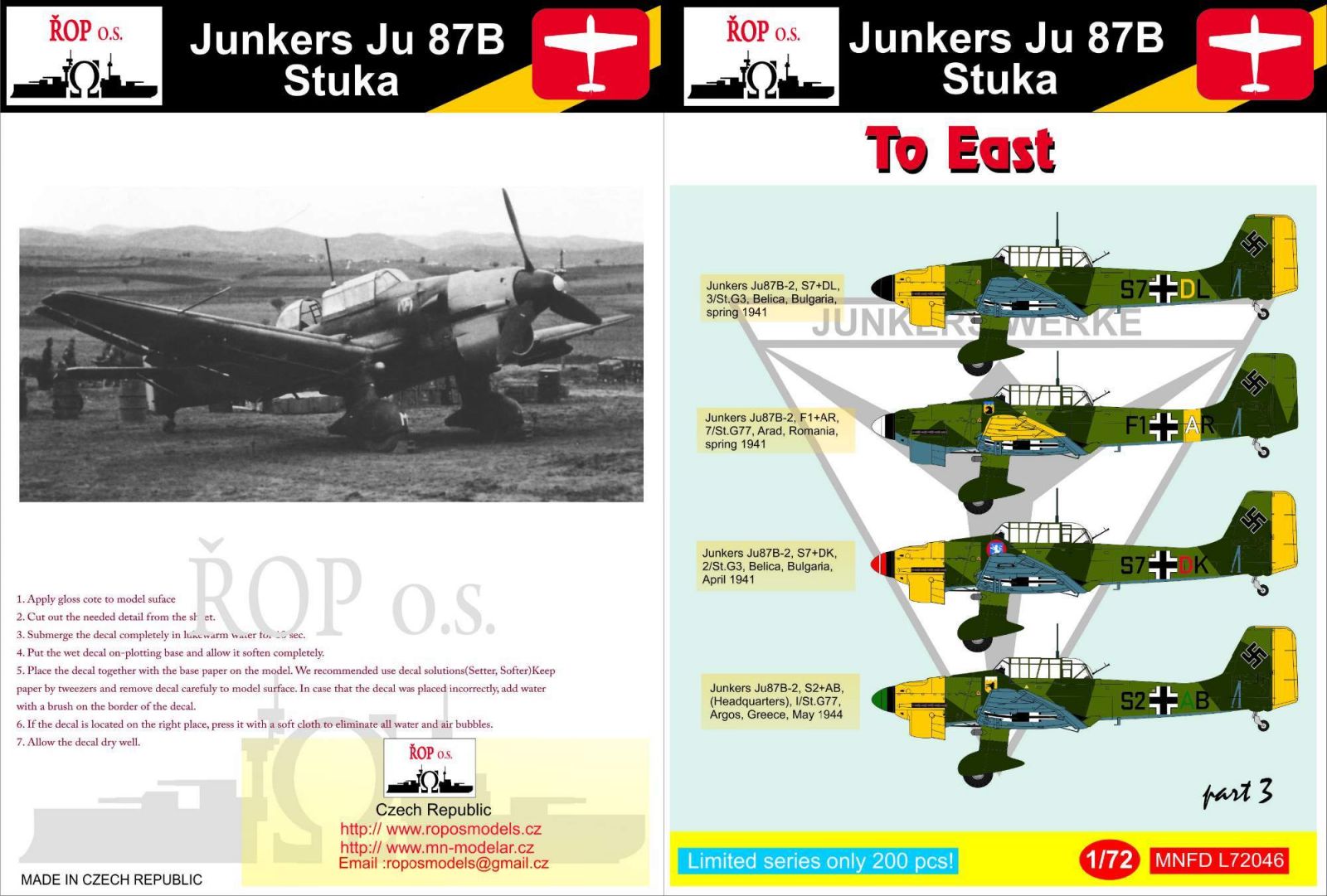 1:72 Junkers Ju 87B Stuka - To East