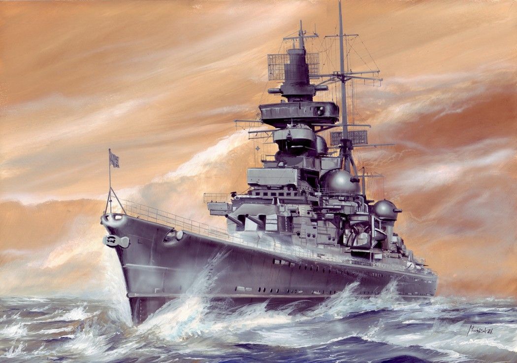 1:700 Heavy cruiser Prinz Eugen Germany 1945