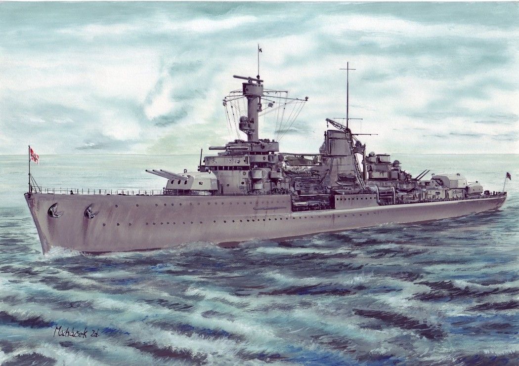 1:700 Light cruiser Leipzig Germany 1939