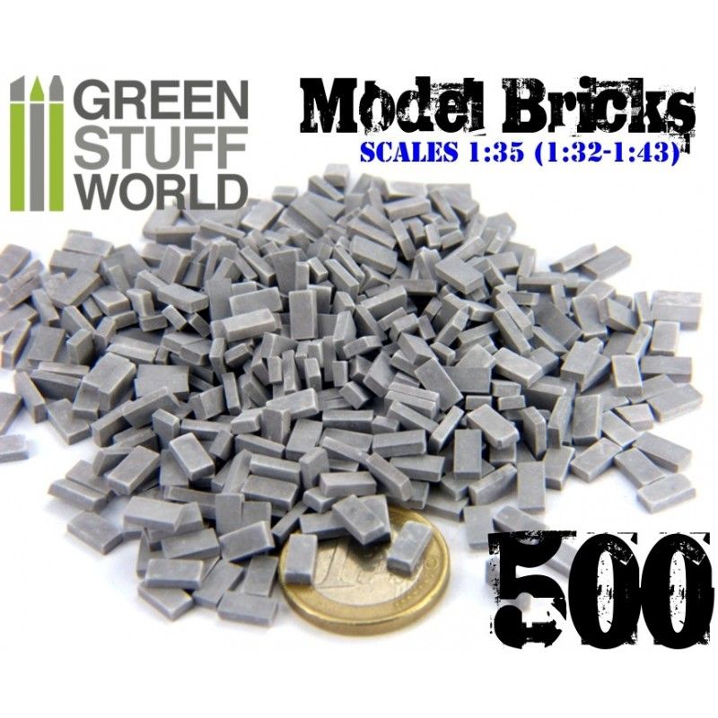1:35 Model Bricks - Grey x500