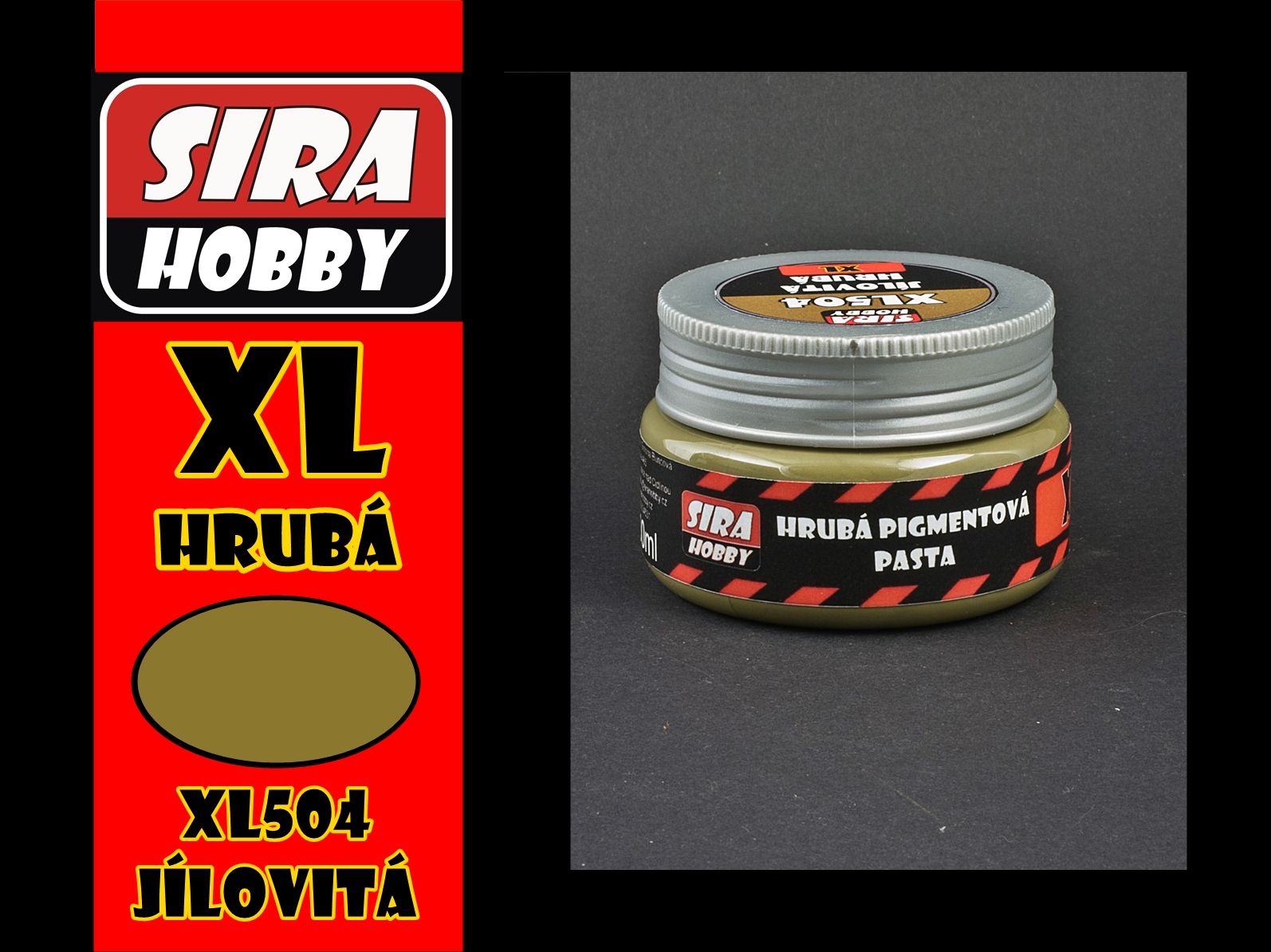 XL Hrubá pigmentová pasta Jílovitá