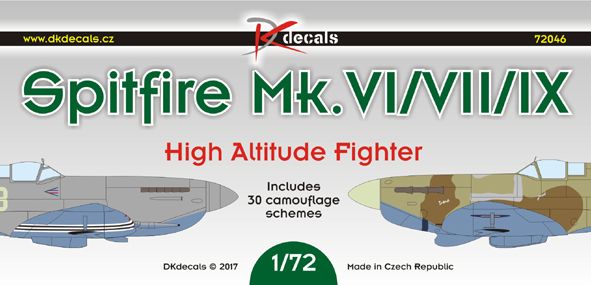 1:72 Spitfire Mk. VI/VII/IX High Altitude Fighter