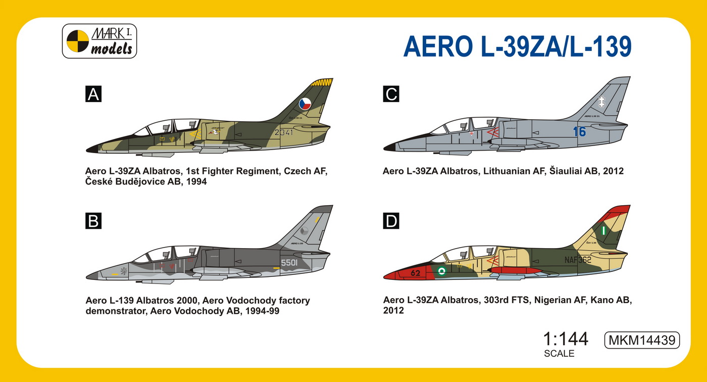 1:144 Aero L-39ZA Albatros/L-139 Albatros 2000 ‚Lehký bitevník’