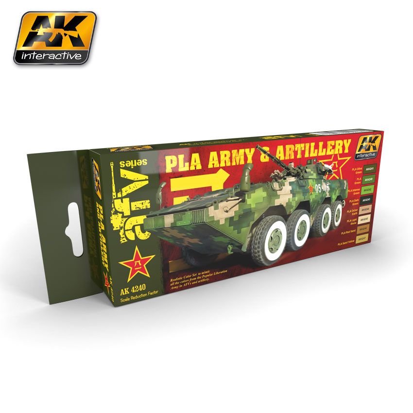 PLA ARMY AND ARTILLERY COLORS SET