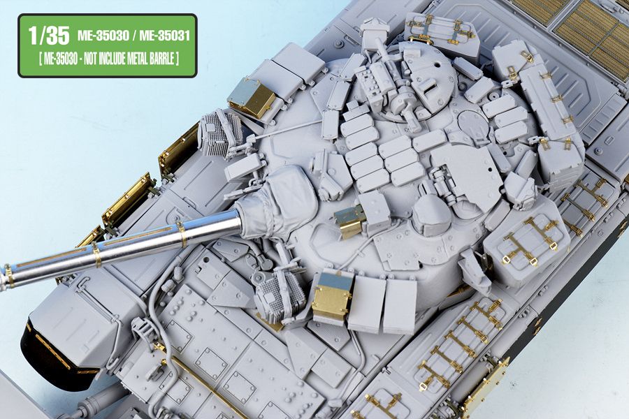 1/35 Russian MBT T-90 Dozer Detail up set w/Side skirts for MENG