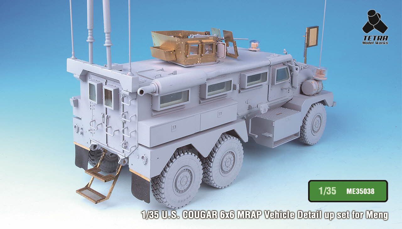 1/35 U.S. COUGAR 6x6 MRAP Vehicle Detail up set for Meng