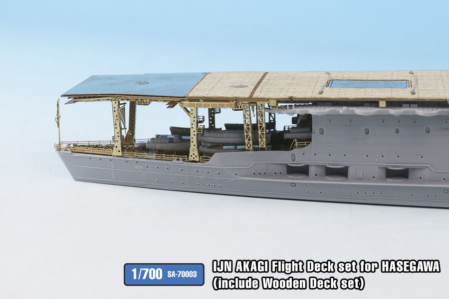 1/700 IJN AKAGI Flight Deck set(include wooden deck set) for HASEGAWA