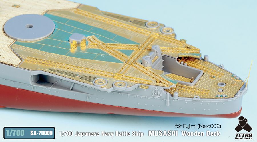 1/700 Japanese Navy Battle Ship MUSASHI Wooden Deck (for FUJIMI / Next 002)