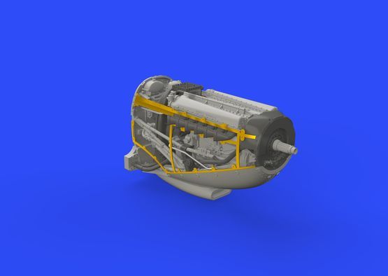 1:72 Spitfire Mk. IX engine